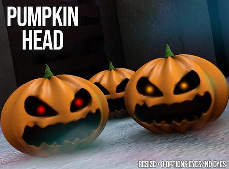 Second Life Marketplace - ExalteD - Pumpkin Head {DEMO}
