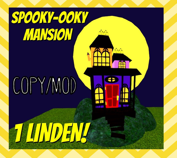 Second Life Marketplace - The Beehive - SPOOKY-OOKY MANSION (1L)