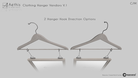 Second Life Marketplace - [AC] CasperVend Clothing Hanger Vendors V.1