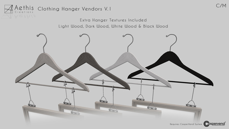 Second Life Marketplace - [AC] CasperVend Clothing Hanger Vendors V.1