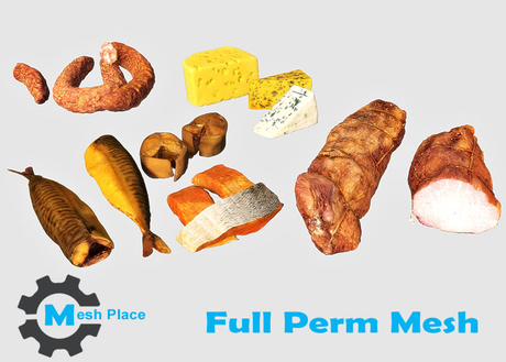 Second Life Marketplace - Mesh Place - Food Pack 2 Snacks - Full Perm Mesh
