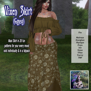 Second Life Marketplace - DFF Vixen Skirt (Gypsy) #16