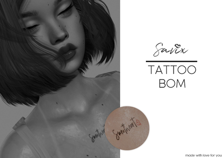 Second Life Marketplace - {Savix} - Sweetheart - Tattoo BOM