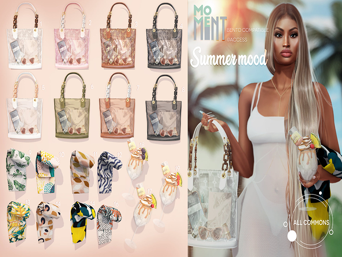 Second Life Marketplace - 08 MVT - Clear plastic bag - Black
