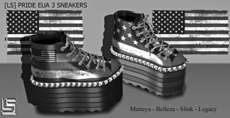 Second Life Marketplace - [LS] PRIDE EUA 3 SNEAKERS DEMO