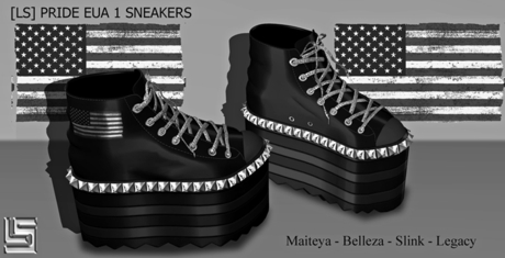 Second Life Marketplace - [LS] PRIDE EUA 1 SNEAKERS DEMO
