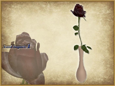 Second Life Marketplace - PLANT - Rose for my beloved - Dark red Set (1 ...