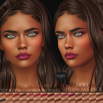 Second Life Marketplace - .:Floyd:.Doll Eyebrows Pack