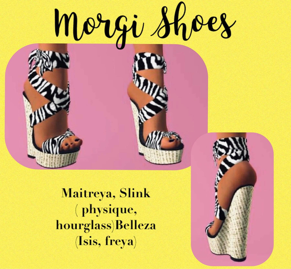 Second Life Marketplace - *Morgi Shoes* Summer Zebra