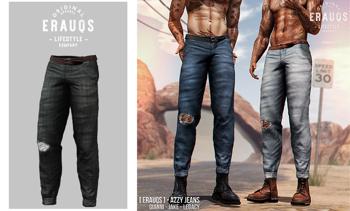Second Life Marketplace - [ ERAUQS ] - Azzy Jeans - 07