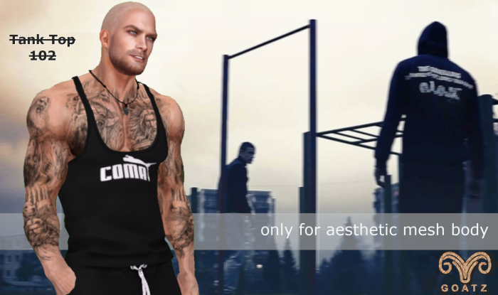 Second Life Marketplace - [G O A T Z] - TANK TOP 102 Coma - Aesthetic