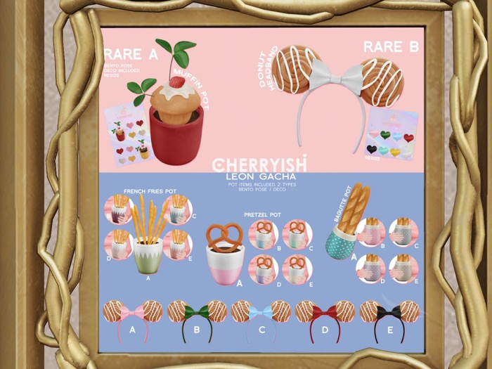 Second Life Marketplace Cherryish Leon Gacha Pretzel Pot C