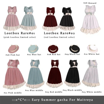 Second Life Marketplace - :::c*C*c:::Eary Summer gacha Rare#02 black mini