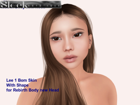 Second Life Marketplace - Lee one bom Skin with Makeup For Rebirth
