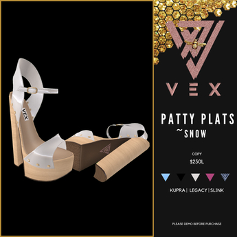 Second Life Marketplace - [VEX] PATTY PLATS ~ SNOW DEMO (UNPACK)