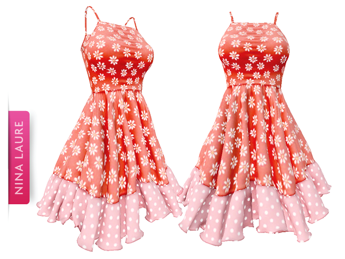 Second Life Marketplace - NinaLaure - Cecile Dress 09 - Maitreya Lara BOX