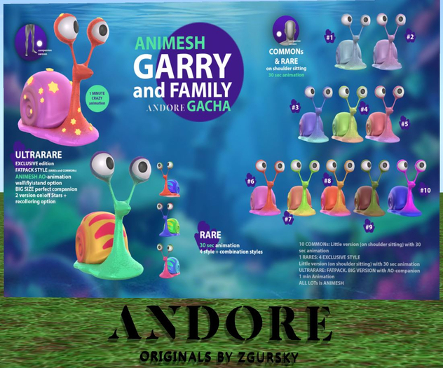 Second Life Marketplace - ANDORE - gacha - #10 Garry and Family