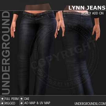 Second Life Marketplace - [UG MESH] LYNN JEANS - LEGACY ADD ON