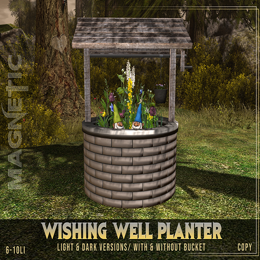 Second Life Marketplace - Magnetic - Wishing Well Planter (ADD ME)