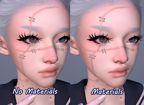 Second Life Marketplace - Muu~ LeL Evo X - Mahito Scars/Stitches (BOM)