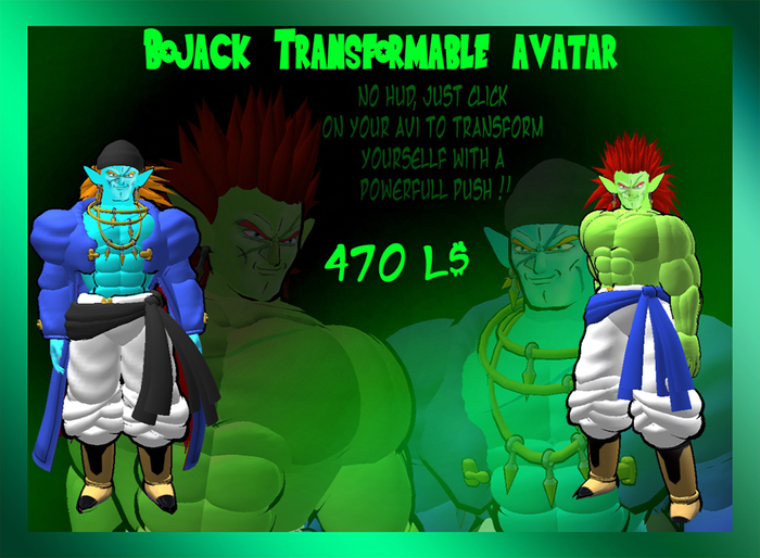 Second Life Marketplace - -]S-WORLD[- Dbz Transformation - Bojack !! (-80%)