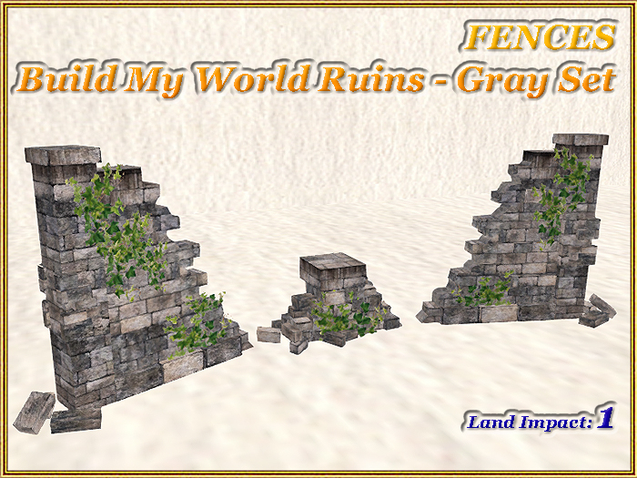 Second Life Marketplace - Ruins (1 prim) Mesh