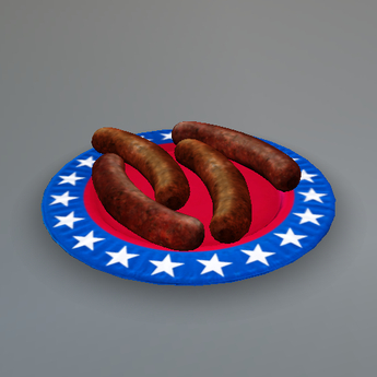 Second Life Marketplace - Patriotic Cookout Cooked Bratwurst Mesh Paper ...