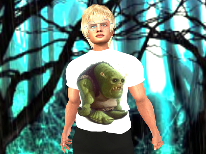 Second Life Marketplace - Mutants-Shrekish Ogre-Mens' mesh shirt