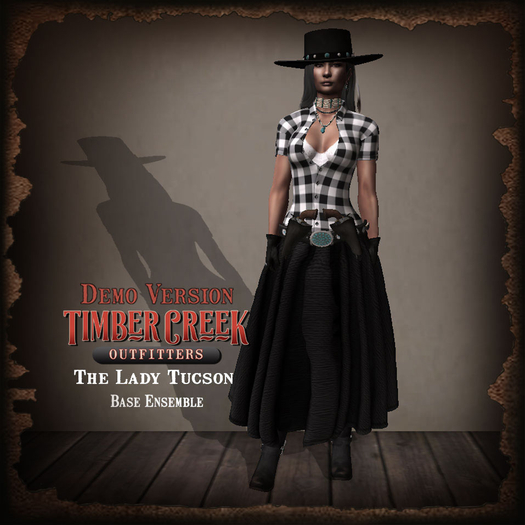 Second Life Marketplace - [Timber Creek] Lady Tucson Ensemble-DEMO