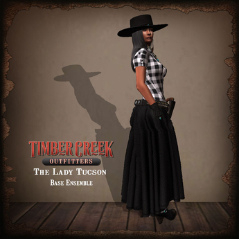 Second Life Marketplace - [Timber Creek] Lady Tucson Ensemble-Black