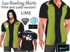 Second Life Marketplace - [ASHBURY] Leo Bowling shirts-LIME