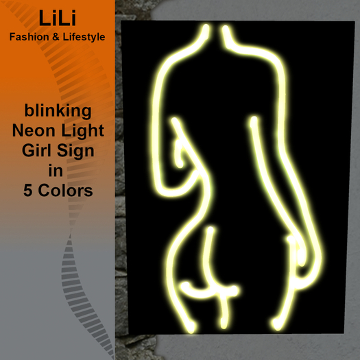 Second Life Marketplace - LiLi - Neon Light Women Sign