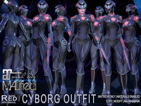 Second Life Marketplace - DEMO MALified: 8x Cyborg Outfits - Maitreya Only