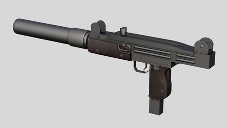 Second Life Marketplace - Full Perm Scripted SMG UZI 9mm by 3D Knights ...