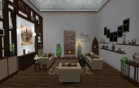 Second Life Marketplace - PG The Aspen Living Room ~ Complete Living Room