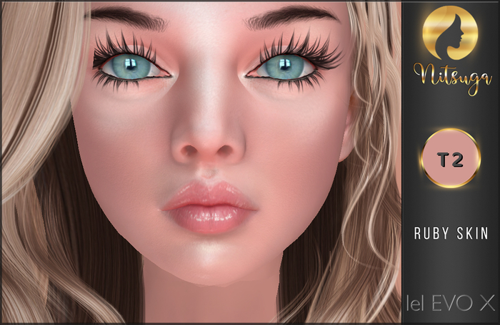 Second Life Marketplace - ::N:: Ruby Skin - Lelutka Evo X / T2 / [ADD]