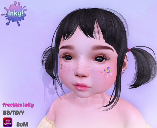 Second Life Marketplace - Inky! freckles lolly sticker