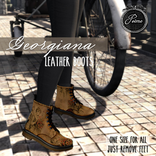 Second Life Marketplace - {Poeme} Georgiana Romance Boots