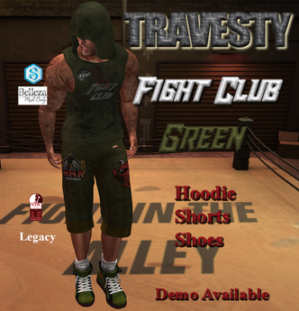 Second Life Marketplace - Travesty Fight Club Green