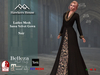 Second Life Marketplace - *HH* Ladies Mesh Sassa Velvet Gown Noir