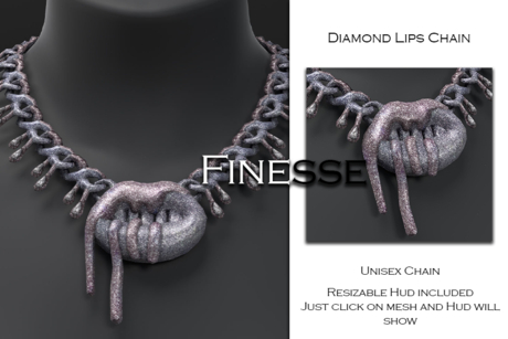 Second Life Marketplace - Diamond Lips Chain