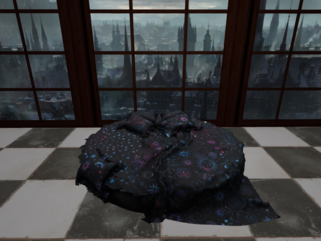 Second Life Marketplace - Black Magic Gothic Round Cuddle Bed Bento PG ...