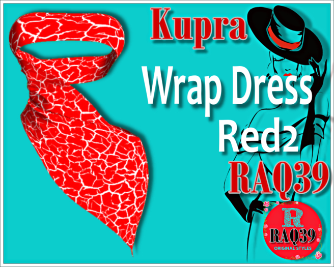 Second Life Marketplace - [R39] Kupra Wrap Dress Red2