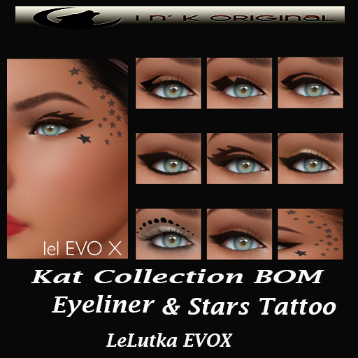 Second Life Marketplace - I n' K Original Kat Eyeliner Collection-LeL EVOX