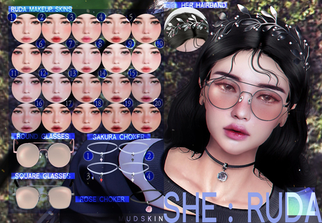 Second Life Marketplace - [ MUDSKIN ]_RUDA # MAKEUP SKIN 10
