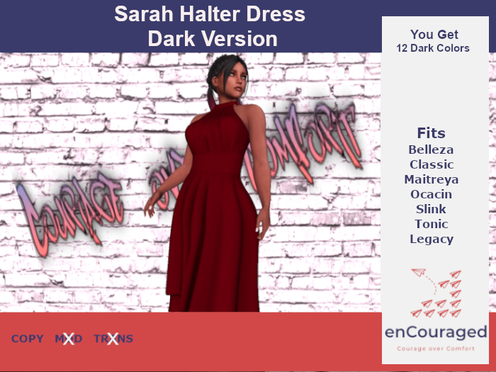 Second Life Marketplace - .::enCouraged::. Sarah Halter Dress Dark for ...
