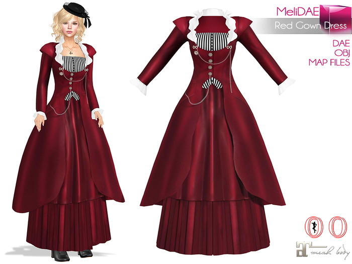 Second Life Marketplace - Dae, Obj, FBX, And Texture Files Red ...