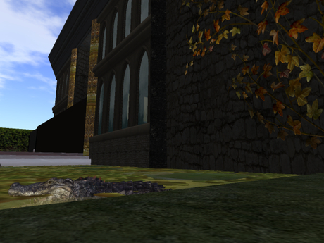 Second Life Marketplace - Gothic Manor House & crocodile infested moat