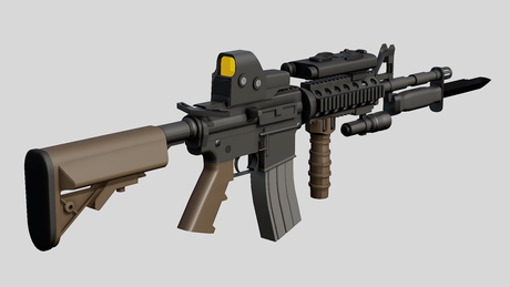 Second Life Marketplace - FULL PERM Scripted M4A1 MOD 2 Tactical ...