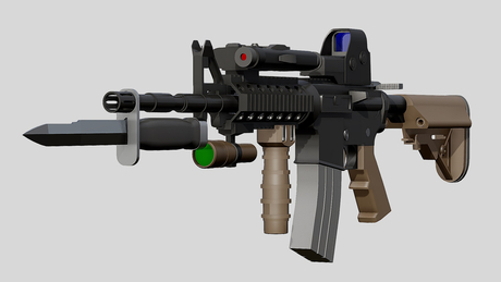 Second Life Marketplace - Scripted M4A1 MOD 2 Tactical Assault Rifle by ...